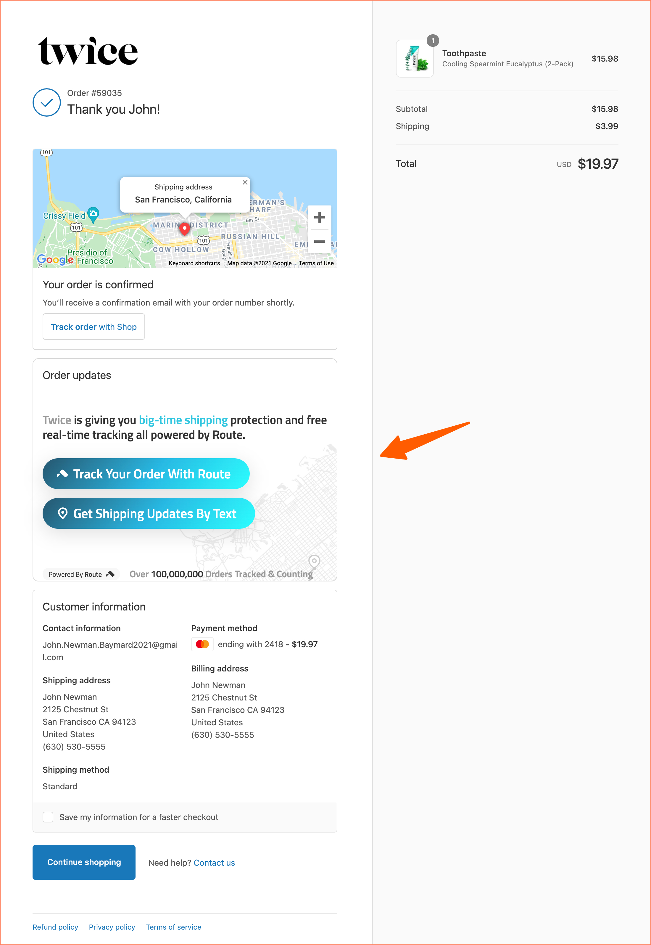 Order Confirmation Page: 25 Best Practices (+ Great examples)